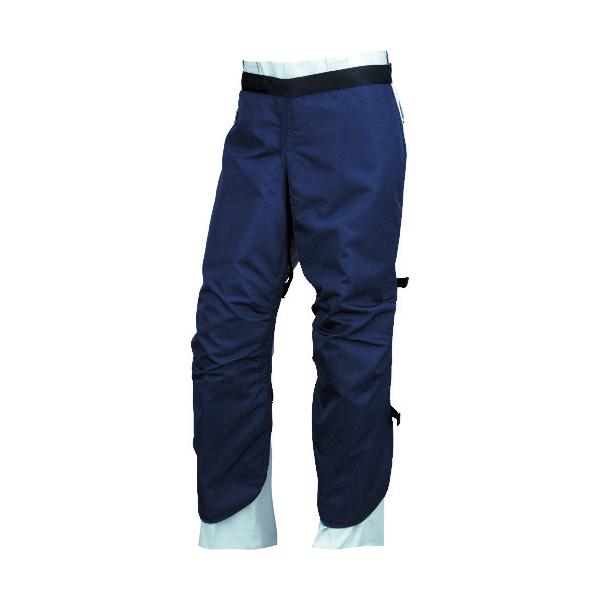 【仕様】●色：ネイビー●サイズ：L●幅(cm)：52●長さ(cm)：92●厚さ(mm)：2.3●防護チャップス　ネイビー　Lサイズ●ＩＳＯ１１３９３　準拠【型番】MT565-NV-L　/　MT565NVL【商品コード】1219496※お問い...