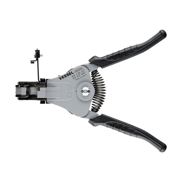 【仕様】●適合電線(［［ＭＭ２］］)：0.9/1.25/2.0/3.5/5.5●全長(mm)：170●適合電線：0.9-5.5[M2]より線●色：ブラック●ストリップゲージ付●別途交換ブレードあり【メーカー】ベッセル　/　VESSEL【型番...