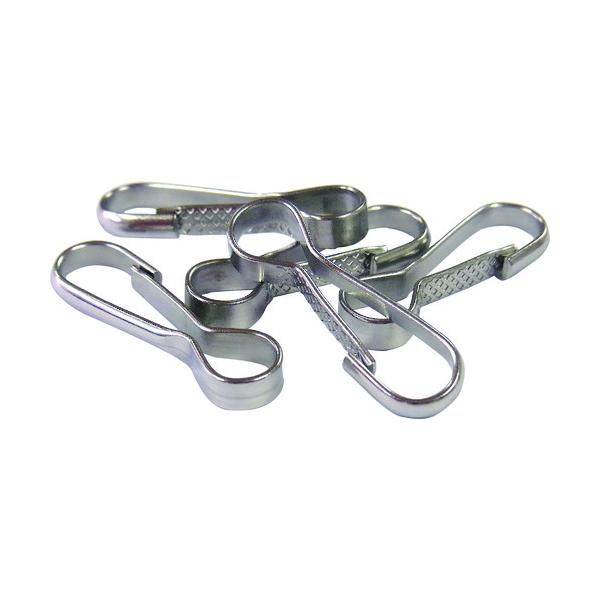 【仕様】●使用荷重(kN)：0.0147●品名：SKS107●A(mm)：28.0●C(mm)：6.0●参考使用荷重(kg)：1.5●破断荷重(kg)：16●ステンレス甲丸スナップ(500個入)【型番】SKS-107　/　SKS107【商品...