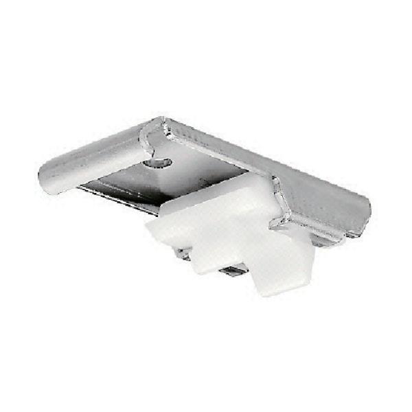 【仕様】●品名：Ｄ３０ワンタッチ天井Sブラケット●適合レール：D30レール●寸法(mm)：19×56.5×28●取付穴径(mm)：φ5.5【型番】12T52【商品コード】1276822※お問い合わせの際はこちらの商品コードをお伝えください