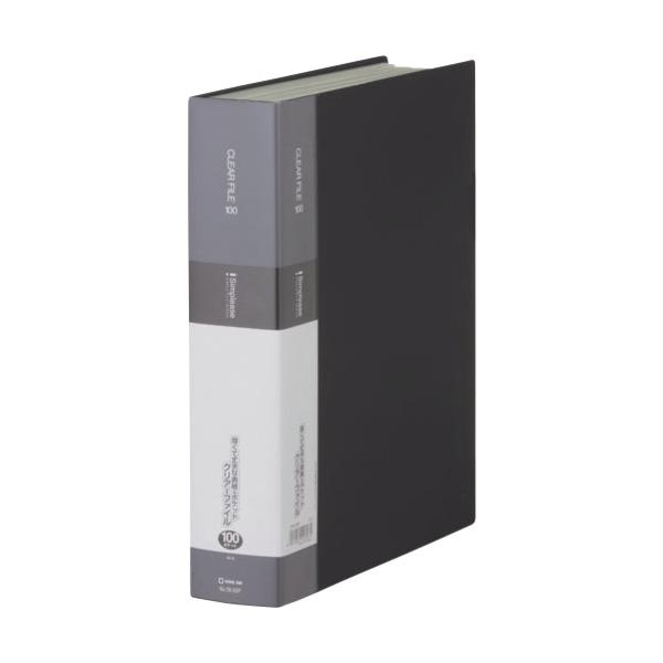 【仕様】●用紙サイズ：A4タテ型●背幅(mm)：62●ポケット数(個)：100●色：黒●縦(mm)：307●横(mm)：231●高さ(mm)：231●サイズ：A4タテ型●表紙厚(mm)：1.2●グリーン購入法適合品●GPNエコ商品ねっと掲載...