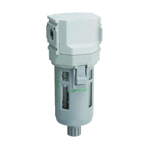 【仕様】●使用圧力(MPa)：0.15〜1.0●接続口径：Rc1/2●幅(mm)：80●奥行(mm)：82●高さ(mm)：193.5●ドレン排出方法：手動付オートドレン（NCタイプ：無加圧時排出無）●使用流体：圧縮空気●流体温度(℃)：5〜...