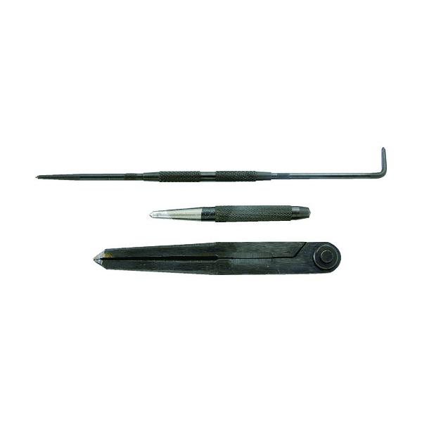 【仕様】●セット内容：ケガキ針KB-KW×1本　センターポンチTCP-M×1本　コンパスPTC-150A×1本●超硬チップ付工具　3本セット【メーカー】トラスコ　/　TRUSCO【型番】TK-3A　/　TK3A【商品コード】1371530※...