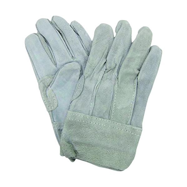 【仕様】●色：グレー●サイズ：フリー●全長(cm)：24●手のひら周り(cm)：24.5●中指長さ(cm)：8.5●厚さ(mm)：20●リストカラー：グレー●牛床革使用●1双入●背縫い【型番】209001【商品コード】1396234※お問い...