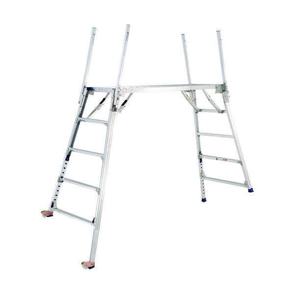 【仕様】●最大使用質量(kg)：150●天板高さ(m)：1.37〜1.80●天板寸法(mm)：500×1563●収納時寸法(mm)全長：1695●収納時寸法(mm)幅：850●収納時寸法(mm)厚さ：205●脚部伸縮ピッチ(mm)：50●仮...