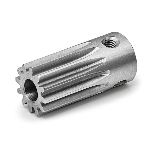 【仕様】●歯数：16●形状：K2●基準円直径(mm)：φ16●歯幅(mm)：8●穴径(mm)：φ6●モジュール：1●歯先円直径：φ18●全長(mm)：25●ハブ外径(mm)：φ18●歯先円直径(mm)：φ18●取付ねじM：2-M4●取付ねじ...