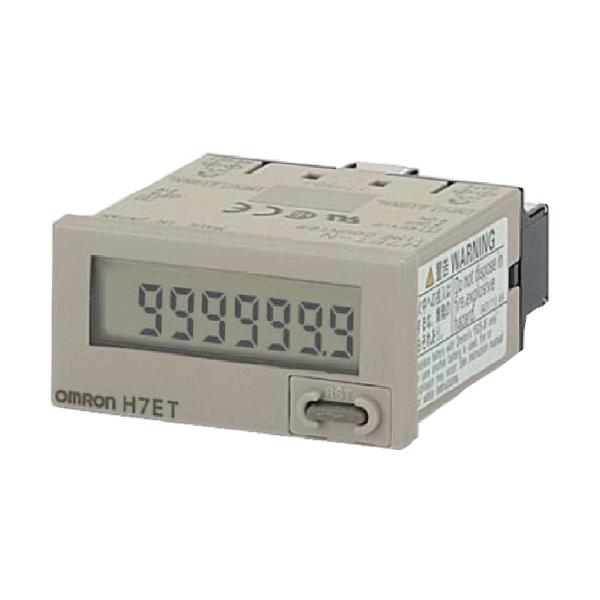 【仕様】●桁数：7●計数範囲：7桁●幅(mm)：48●奥行(mm)：55.5●高さ(mm)：24●文字高(mm)：8.6(黒色)●時間精度：±100ppm(25℃)●バックライト：なし●入力信号：無電圧入力●ケース色：ライトグレー●保護構造...