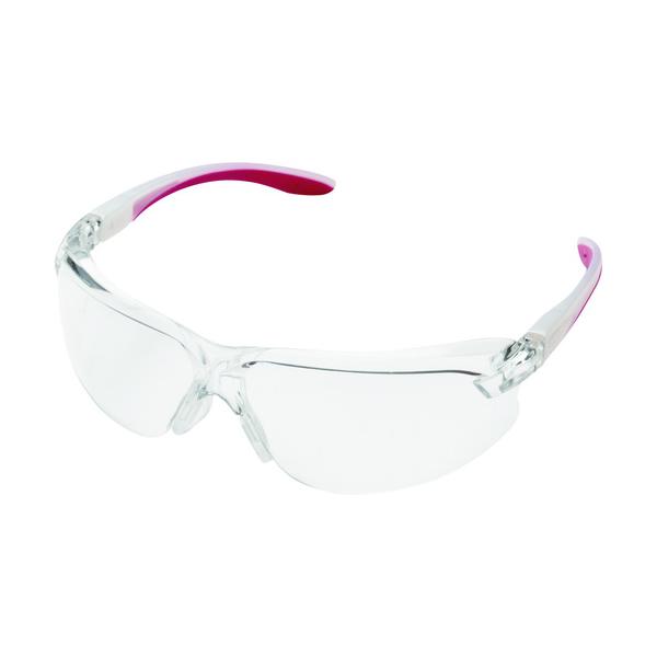 【仕様】●レンズ色：クリア●テンプル色：レッド／ホワイト●幅(mm)：146●高さ(mm)：47●長さ(mm)：152●レンズ厚(mm)：2.3●コーティング：高性能曇り止めコート●防曇加工：○●防傷加工：○●UVカット：○●角度調整：○●...