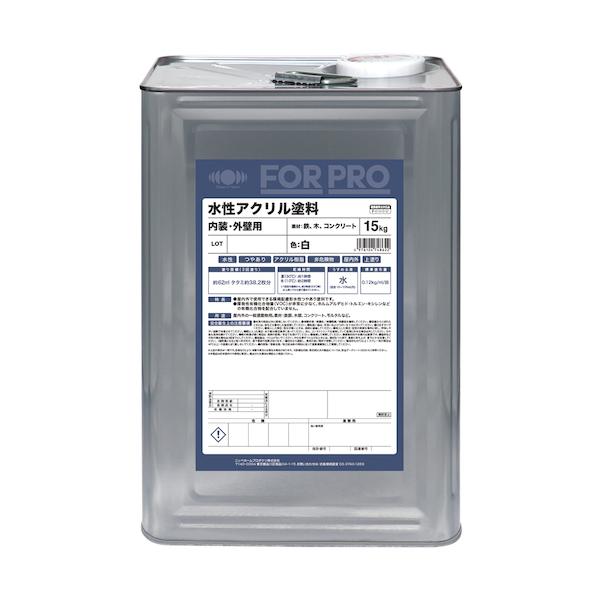 【仕様】●色：白●容量(L)：15●乾燥時間：・夏（30℃）：約1時間・冬（10℃）：約2時間●塗り重ね可能時間：約3時間（23℃）●塗り重ね回数：2●塗布面積(［［Ｍ２］］)：62●合成樹脂塗料●塗布面積：62［［Ｍ２］］【型番】4976...