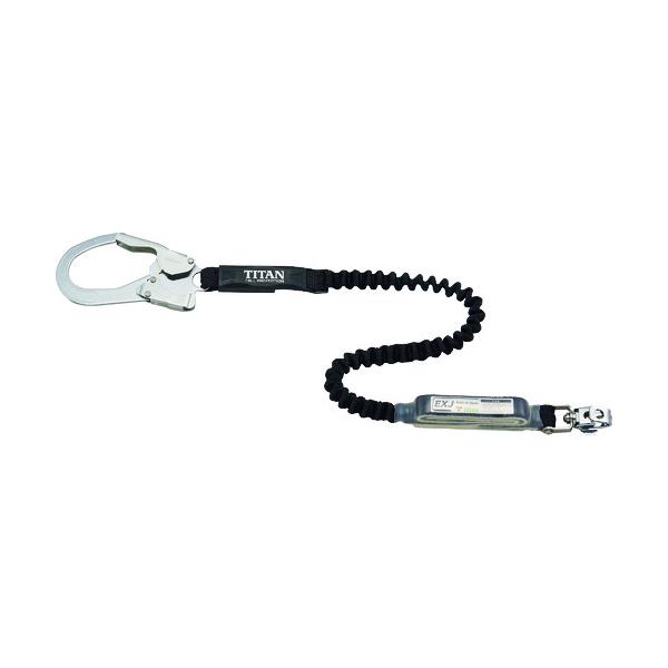 【仕様】●タイプ：シングル●最大使用可能質量(kg)：100●色：ブラック●ランヤード長さ(mm)収縮時：1120●ランヤード長さ(mm)伸長時：1600●ランヤード幅(mm)：27●フックタイプ：No.56●フック口開き(mm)人体側：8...