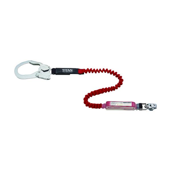 【仕様】●タイプ：シングル●最大使用可能質量(kg)：100●色：レッド●ランヤード長さ(mm)収縮時：1120●ランヤード長さ(mm)伸長時：1600●ランヤード幅(mm)：27●フックタイプ：No.56●フック口開き(mm)人体側：8●...