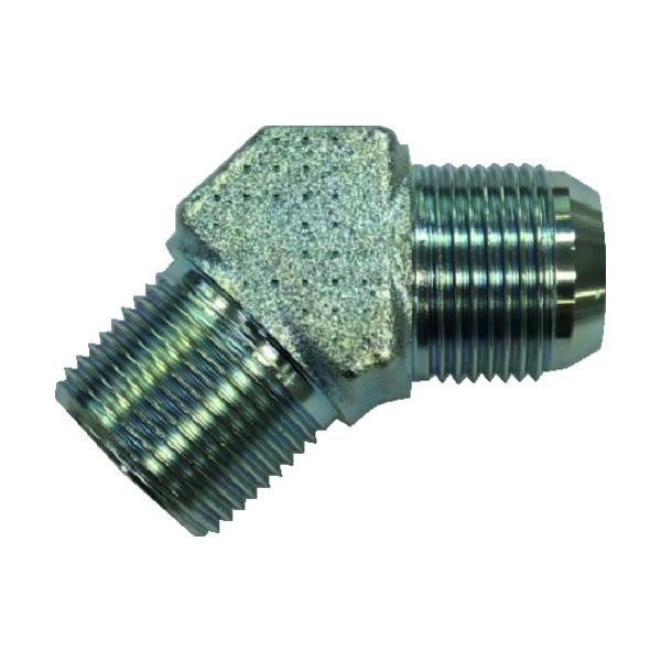 【仕様】●形状：45度エルボ●ねじ寸法T1：R1/4●ねじ寸法T2：G1/4●A寸法(mm)：19●B寸法(mm)：22●タイプ：オスシート●使用温度範囲:-40〜100℃【型番】1035-04　/　103504【商品コード】1606971...