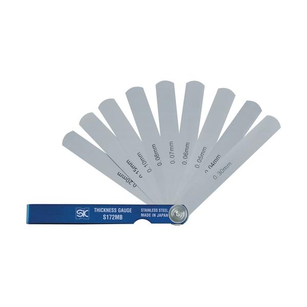 【仕様】●リーフ形状：A●長さ(mm)：100●枚数(枚)：9●セット明細(mm)：0.04、0.05、0.06、0.07、0.08、0.10、0.15、0.20、0.30●厚さ(mm)：0.04-0.30●リーフ幅：12.7●メーカーコー...