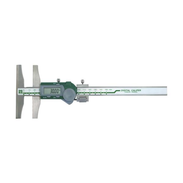 【仕様】●測定範囲(mm)：0〜150●最大許容誤差(mm)：±0.03●最小表示(mm)：0.01●デプスバー：無●全長(mm)：275●メーカーコード：00151995●電源：CR2032(テスト用付属)●電源(V)：CR2032(テス...