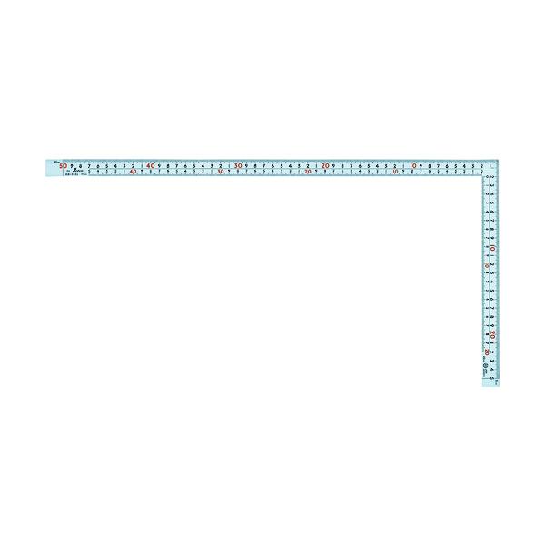 【仕様】●長辺(mm)：520●短辺(mm)：260●幅(mm)：20●厚さ(mm)：1●目盛仕様：表裏cm●長さの許容差：±0.2mm●直角度：100mmにつき0.1mm以下●JIS規格品●幅広薄手タイプ●表裏同目●JISマーク付【型番】...