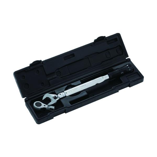 【仕様】●トルク調整範囲(N・m)：20〜100●最小目盛(N・m)：1.0●全長(mm)：モンキ形389、ラチェット形392●差込角(mm)：12.7●二面幅寸法(mm)：10〜30●頭部幅(mm)：モンキ形58、ラチェット形35●差込部...