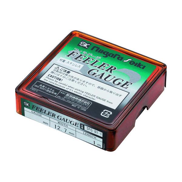 【仕様】●厚さ(mm)：0.05●幅(mm)：12.7●長さ(m)：1●精度(mm)：±0.005●リーフ数：1●リーフ幅：12.7mm●リーフ幅(mm)：12.7●リーフ長(m)：1●厚さの許容差(mm)：±0.005●ケースサイズ(mm...