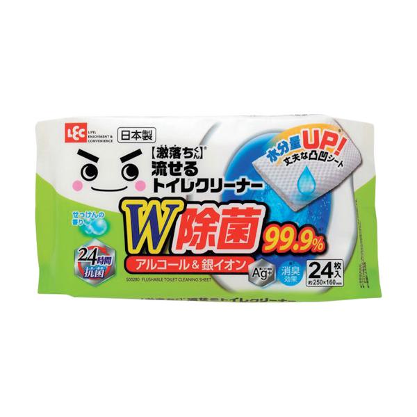 【仕様】●香り：せっけん●シートサイズ(mm)：250×160●パック入数：24枚×1袋●アルコール＆銀イオンのW除菌【型番】S00280【商品コード】1773144※お問い合わせの際はこちらの商品コードをお伝えください