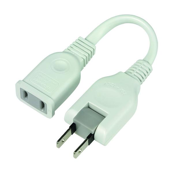 【仕様】●電線仕様長さ(m)：0.1●コンセント仕様定格：AC125V・15A●コンセント仕様形状：［［二相２］］●コンセント仕様個数：1●電線種：VFF●色：ホワイト●コンセント数：1●定格電流(A)：15●定格：AC125V 15A●1...