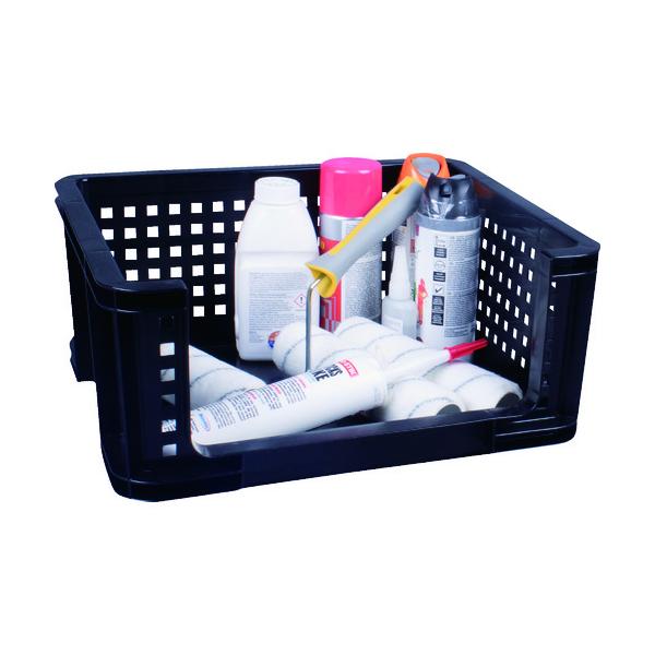 【仕様】●容量(L)：18●色：ブラック●外形寸法(mm)間口：430●外形寸法(mm)奥行：377●外形寸法(mm)高さ：190●有効内寸(mm)間口：385●有効内寸(mm)奥行：318●有効内寸(mm)高さ：185●長片オープンタイプ...