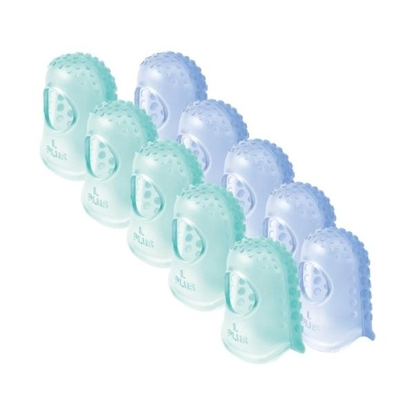 【仕様】●サイズ：L●色：ミックス（ブルー５個、グリーン５個）●厚さ：０．８ｍｍ（突起部除く）【型番】KM-403H　/　KM403H【商品コード】1964345※お問い合わせの際はこちらの商品コードをお伝えください