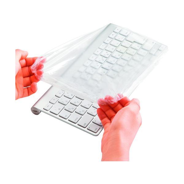 【仕様】●縦(mm)：120〜170●横(mm)：265〜285●厚さ(mm)：0.15●色：透明●素材：エーテル系ポリウレタン●推奨キーボードサイズ(mm)：W265mm〜285mm*D120mm〜170●薄さ(mm)：0.15●適合機種...