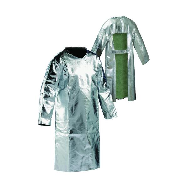 【仕様】●色：シルバー●サイズ：L●着丈(cm)：120●肩幅(cm)：57●胴周り(cm)：144●胸囲(cm)：144●耐熱温度範囲(℃)：放射熱0〜1000●ISO11612準拠●生地厚さ：約0.9mm●耐熱温度範囲：放射熱0〜100...