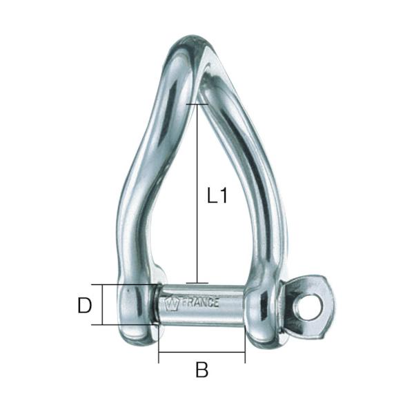 【仕様】●使用荷重(kN)：2.16●D(mm)：5●L1(mm)：26●寸法(mm)B：10●破断強度(kN)：10.79【型番】1222【商品コード】2064074※お問い合わせの際はこちらの商品コードをお伝えください
