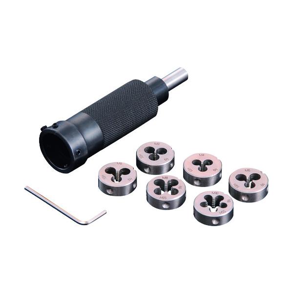 【仕様】●品名：外ネジ切削用ダイス M3-10●適合機種：24002●幅(mm)：110●奥行(mm)：35●高さ(mm)：35【型番】24082【商品コード】2070155※お問い合わせの際はこちらの商品コードをお伝えください