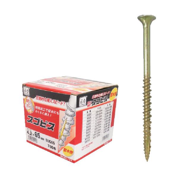 【仕様】●ねじ部長さ(mm)：62●適合ドライバー：プラスNO.2●寸法(mm)d×全長：4.8×105【型番】SUG105【商品コード】2084965※お問い合わせの際はこちらの商品コードをお伝えください