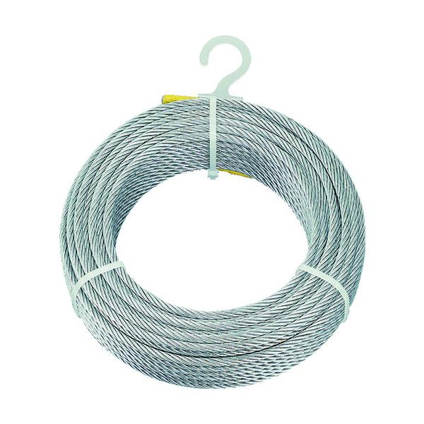 【仕様】●ロープ径(mm)：6●長さ(m)：30●使用荷重(kg)：300●亜鉛メッキ付ワイヤロープの構造：3mm 6×7、4mm 6×7、6mm 6×19、9mm 6×24【メーカー】トラスコ　/　TRUSCO【型番】CWM-6S30　/...