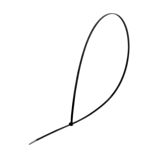 【仕様】●色：黒●幅(mm)：4.6●長さ(mm)：203●厚さ(mm)：1.2●最大結束径(mm)：52●引張強度(N)：215.6●最小結束径(mm)：5●一度締めると、切断しない限り外すことはできません。●屋外用●使用温度範囲：-40...
