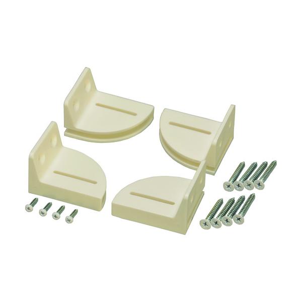 【仕様】●幅(mm)：50●奥行(mm)：32●高さ(mm)：40●色：ホワイト●品名：パネル固定パーツ　コーナー用●縦(mm)：40●セット内容(個)：4●コーナー用●使用可能パネル厚み：6ｍｍまで【型番】GTSK-54　/　GTSK54...