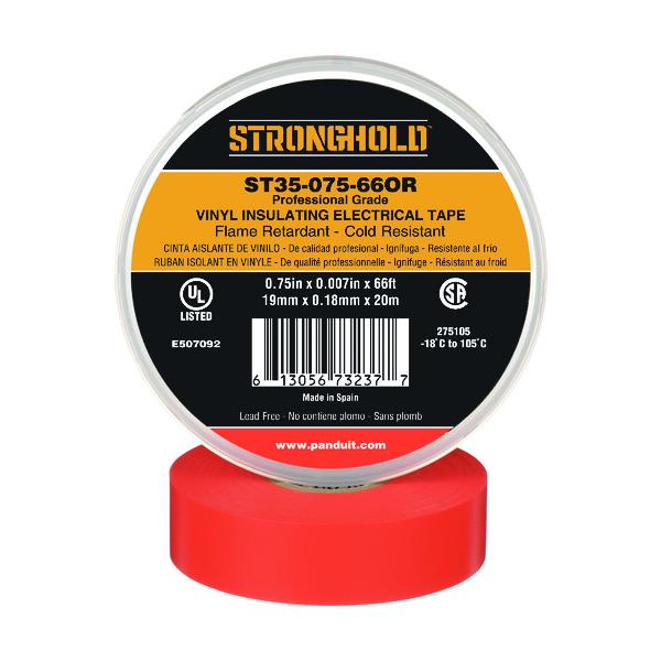 【仕様】●色：オレンジ●幅(mm)：19.1●長さ(m)：20●厚さ(mm)：0.18●使用温度範囲(℃)：-18〜105●粘着力(N/10mm)：2.2●引張強度(N/10mm)：30●屋内外用●伸び率：260％●UL適合品（600V、8...