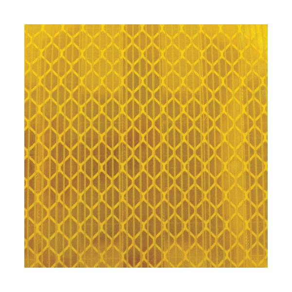 【仕様】●色：イエロー●縦(mm)：227●横(mm)：227●厚さ(mm)：0.35●反射性能(cpl)：380●表示内容：反射シート●カプセルレンズ型●取付方法：貼付タイプ(のり付け・はく離紙付)●反射性能：ホワイト450cpl、イエロ...