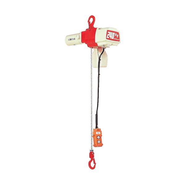 【仕様】●定格荷重(t)：0.06●標準揚程(m)：3●巻上速度(m/min)低速：4●巻上速度(m/min)高速：24●フック間最小距離(mm)：315●時間定格(min)：50●電源(V)：単相100V●電源コード長さ(m)：5(3Pプ...