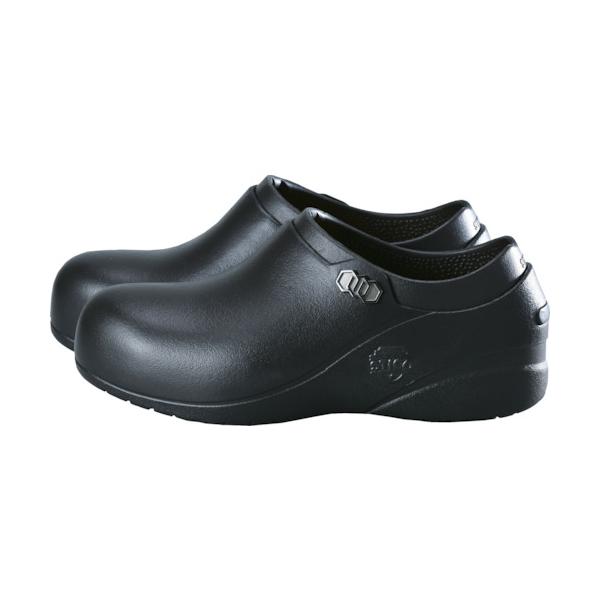 【仕様】●寸法(cm)：22.0●足幅サイズ：EEE●色：ブラック●規格：FDA、CE認定マーク取得●耐圧迫荷重(kN)：500kg●タイプ：短靴●靴丈(cm)：10.9●耐熱80℃●軽量設計●プラスチック先芯入り●先芯取り外し可能●防滑・...