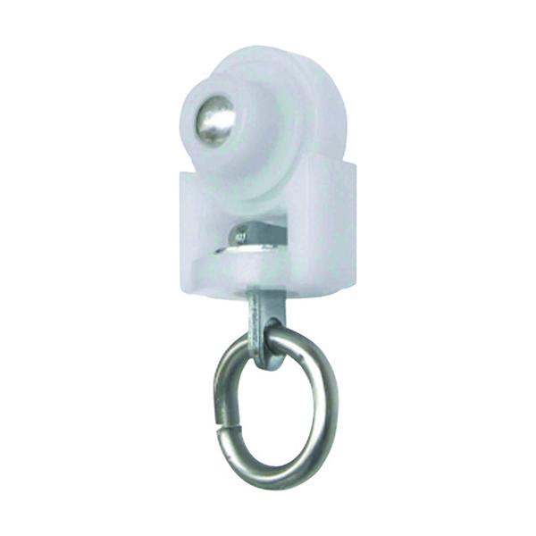 【仕様】●品名：ランナー●適合レール：レクト30●最大荷重(kg)：5●許容荷重(kg)：5●レール下端からカン下寸法(mm)：21.0●幅(mm)：16.0●環の内径(mm)：10.0●コマ径(mm)：φ9.0●レクト30型用ランナー。●...