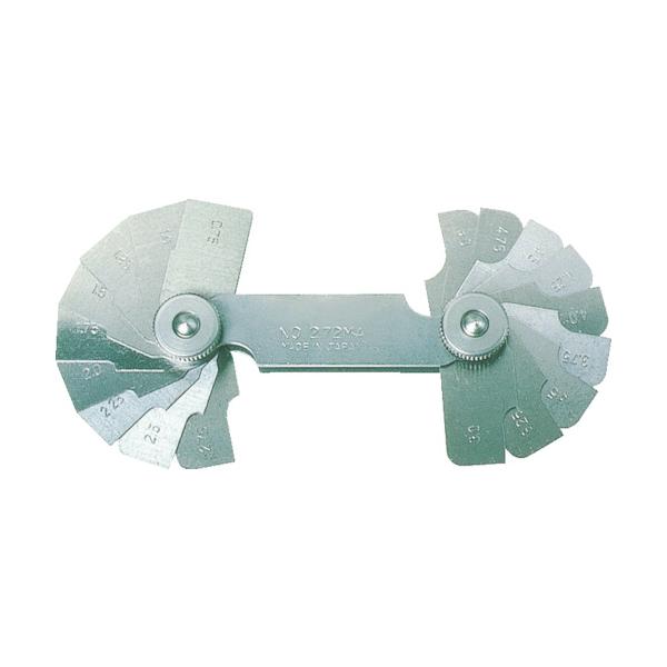 【仕様】●寸法(mm)：108×26●測定範囲(mm)：5.5〜13.0●セット明細(mm)：5.5〜13.0(0.5とび)●枚数(枚)：16●凸凹(オス・メス)一体型【メーカー】トラスコ　/　TRUSCO【型番】272MB【商品コード】2...