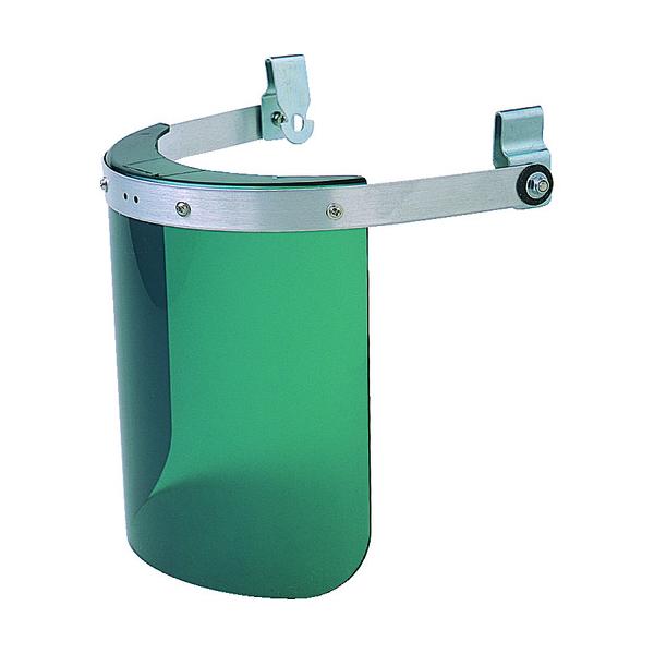 【仕様】●装着：ヘルメット取付●レンズ色：グリーン●レンズ厚(mm)：1.8●面体寸法(mm)奥行×縦×横：-×255×205●レンズ濃度：#2●替レンズ：TLFH-1G●適合ヘルメット形状：MP型・野球帽型・溝付型●面サイズ 縦×横(mm...