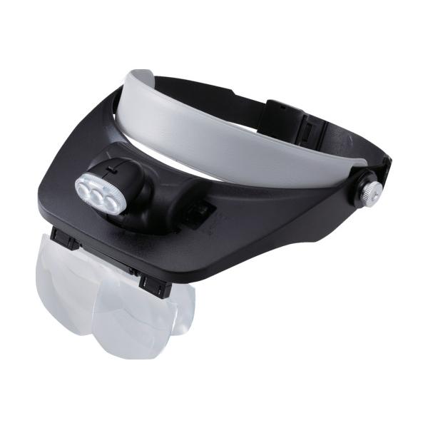 【仕様】●倍率(倍)：1.2、1.8、2.5、3.5●レンズ寸法(mm)：50×102●タイプ：ヘッドセット型●電源(V)：単4形乾電池ｘ3(テスト用付属)●電池連続使用時間(h)：約20(アルカリ乾電池使用時)●電球寿命(h)：約4000...