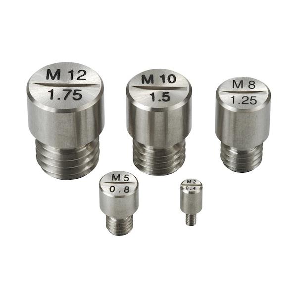 【仕様】●呼び寸法(mm)：M8×1.25●呼び寸法：M8×P1.25●測定部直径(mm)：10●全長(mm)：17●測定部長さ(mm)：10●測定部とねじ部の振れ(mm)：0.01以下●測定部精度(mm)：±0.005以下【型番】THP-...