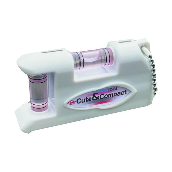 【仕様】●長さ(mm)：85●高さ(mm)：42●厚さ(mm)：18●マグネット：1ヵ所●色：白●本体色：白●気泡管色：赤●精度：±1.5mm/m＝±0.0859°以内●感度：0.5mm/m=0.0286°●気泡管タイプ：チューブ型●マグネ...