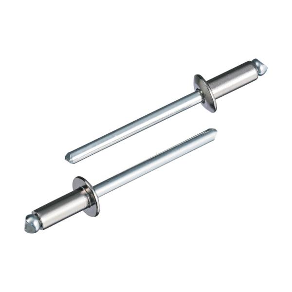 【仕様】●リベット径(mm)：3.2●リベット長(mm)：50●フランジ径(mm)：6.4●かしめ板厚(mm)：9.6〜12.8●下穴径(mm)：3.3〜3.4●せん断強度(N)：2200●引張強度(N)：2790●適合ノーズピース：3.2...