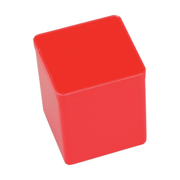 【仕様】●色：赤●外形寸法(mm)間口：54●外形寸法(mm)奥行：54●外形寸法(mm)高さ：63●有効内寸(mm)間口：48●有効内寸(mm)奥行：48●有効内寸(mm)高さ：60●南京錠(別売)：取付不可●仕切板(枚)：0●適合機種：...