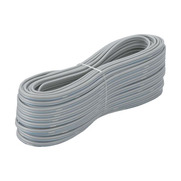 【仕様】●色：灰●芯数：2●全長(m)：20●定格：100V未満の弱電流通信用●外径寸法(mm)：約2×4●絶縁体厚さ(mm)：0.6●導体(単線)外径：0.8mm●外形寸法：約2mm×4mm●通信屋内配線用 TIV-Fコード【型番】TI-...