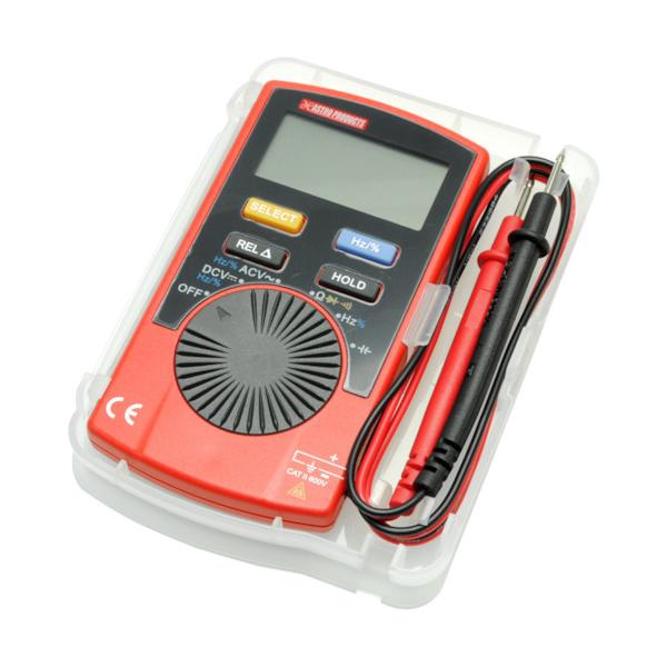 【仕様】●直流電圧(V)：4〜600●交流電圧(V)：4〜600●抵抗(Ω)：400Ω〜40ＭΩ●電源(V)：電池CR2032×1●幅(mm)：60●奥行(mm)：11●高さ(mm)：110●最小表示(MΩ)：40●電源：電池CR2032×...