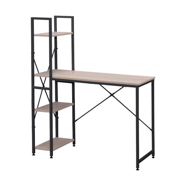 【仕様】●間口(mm)：1000●奥行(mm)：420●高さ(mm)：1200（ラック）、700（デスク）●天板色：ライトナチュラル●タイプ：ラック付き●天板材質：合成樹脂化粧パーティクルボード（メラミン樹脂）●デスク天板耐荷重(kg)：3...