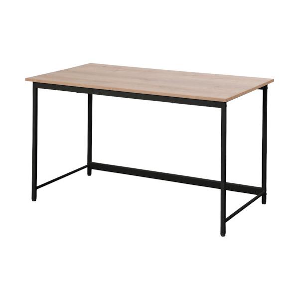 【仕様】●間口(mm)：1200●奥行(mm)：600●高さ(mm)：700●天板色：ライトナチュラル●最大積載量(kg/台)：50●天板材質：合成樹脂化粧パーティクルボード（メラミン樹脂）●脚部色：ブラック●組み立て式●アジャスター付き●...