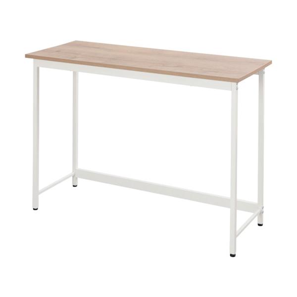 【仕様】●間口(mm)：1000●奥行(mm)：400●高さ(mm)：700●天板色：ライトナチュラル●最大積載量(kg/台)：50●天板材質：合成樹脂化粧パーティクルボード（メラミン樹脂）●脚部色：ホワイト●組み立て式●アジャスター付き●...